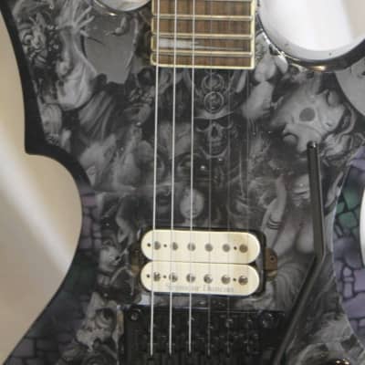 Ibanez Falchion - Multi colored /w Evil Mojo Mural | Reverb