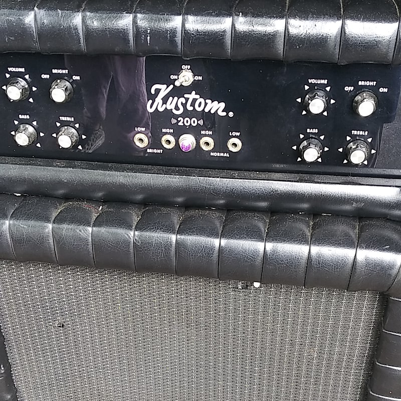 Kustom 200 head and Cab | Reverb