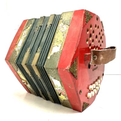 Melody 20 button concertina accordion The Red Baron 1950s - | Reverb