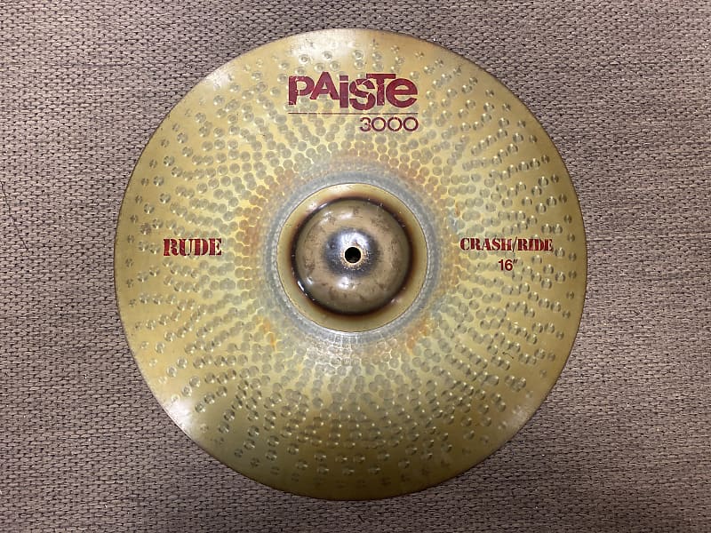 Paiste 16” Rude 3000 Series Crash Ride | Reverb