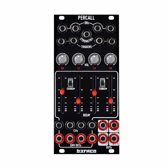 Befaco Percall VC Quad Decay & 4-Channel Mixer Module | Reverb