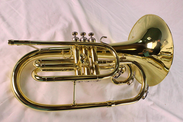 King System BLue SB20 Marching Mellophone LACQUER DISPLAY | Reverb