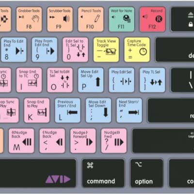 Logickeyboard ASTRA2 Backlit Keyboard for Avid Pro Tools - PC | Reverb