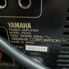 Yamaha P2700 Power Amplifier | Reverb
