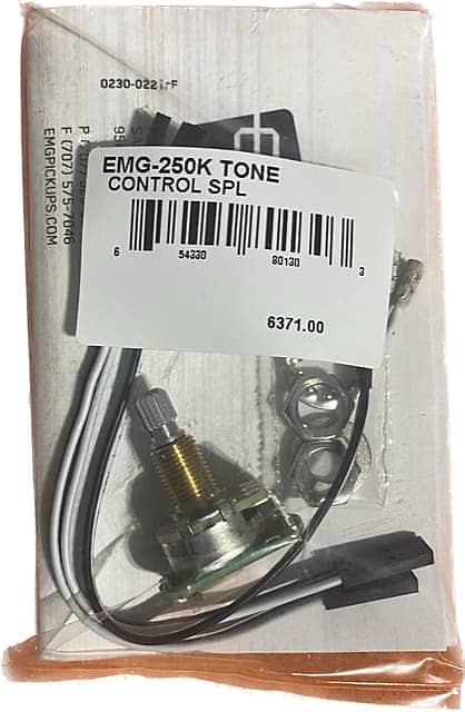 EMG 250K CONTROL PASSIVE TONE SPLIT SHORT SHAFT POT FOR | Reverb