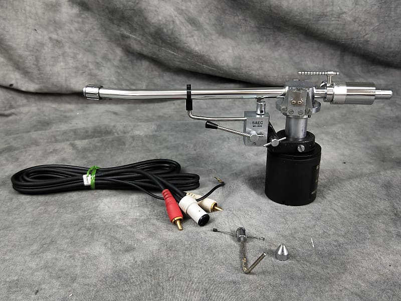 SAEC WE-308 Tonearm W/ SAEC AS-500E ARM Stabilizer In very | Reverb