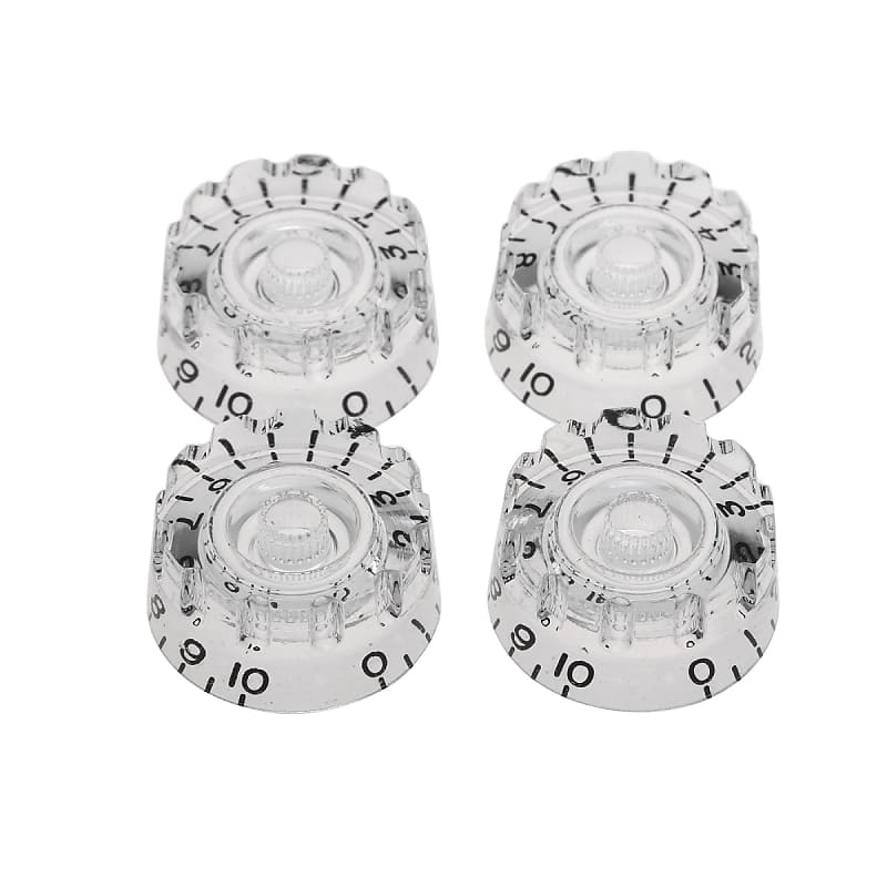 Kittmer Knurled Speed Knob Set - 24 Spline Clear | Reverb