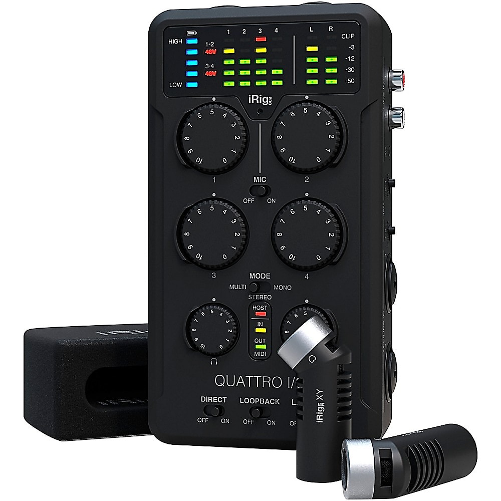 IK Multimedia iRig Pro Quattro I/O Deluxe USB Audio Interface | Reverb
