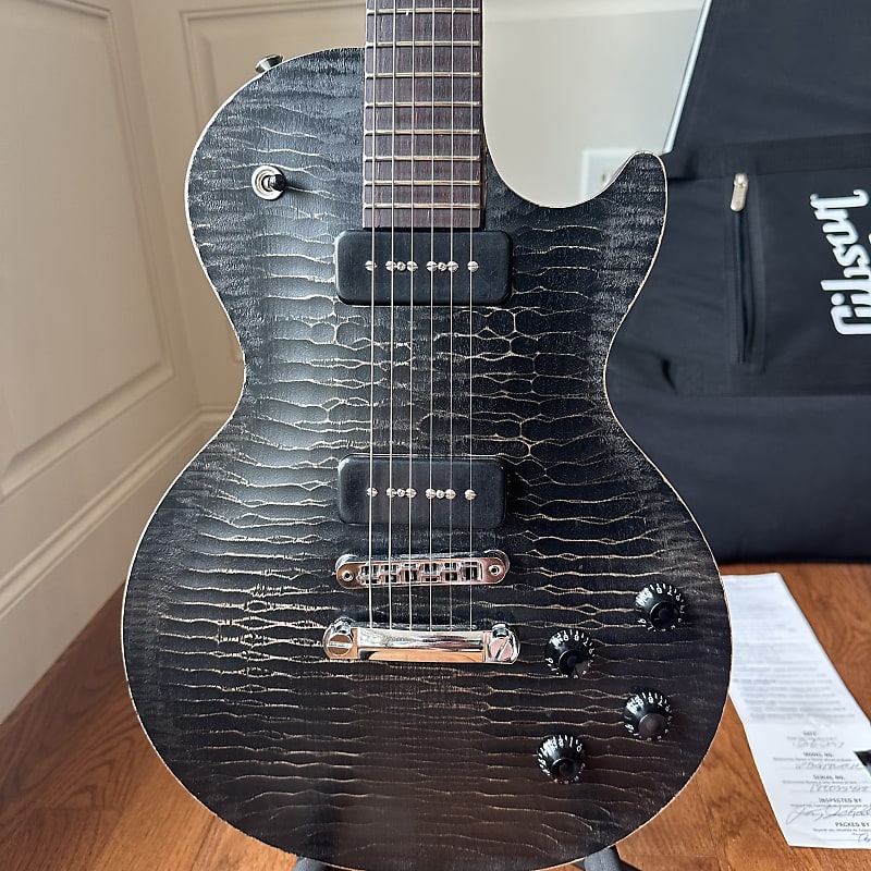 2018 Gibson Les Paul BFG Barely Finished Guitar - Worn Ebony | Reverb