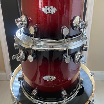 PDP X7 Red Sparkle Fade | Reverb