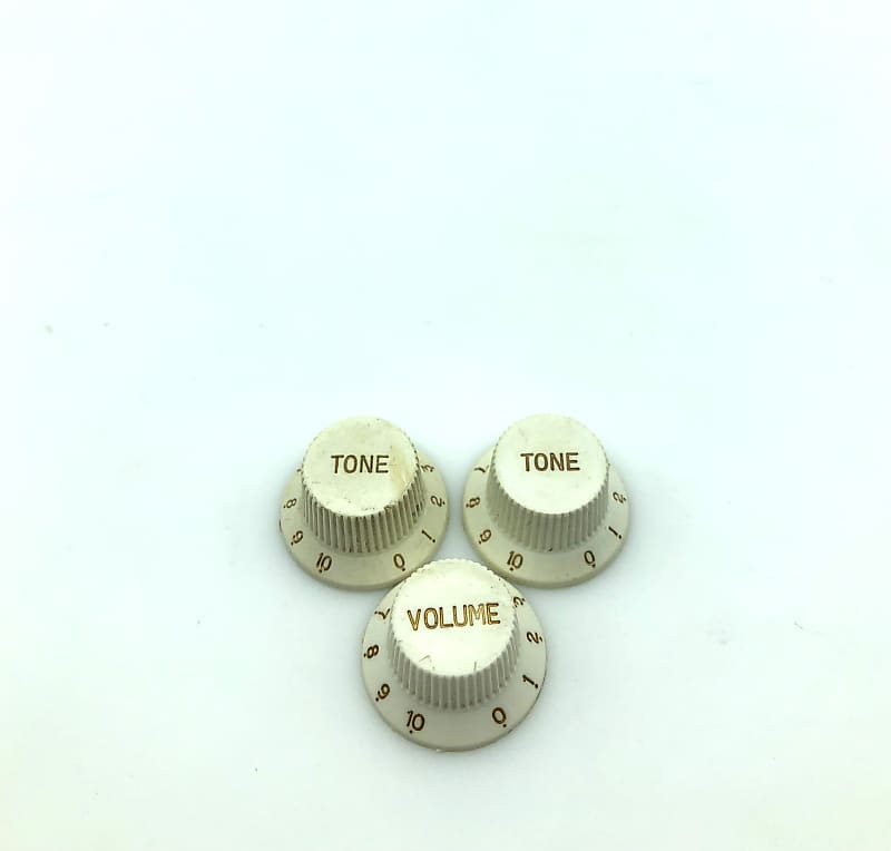 Vintage Stratocaster Style MIK Volume & Tone Knobs | Reverb