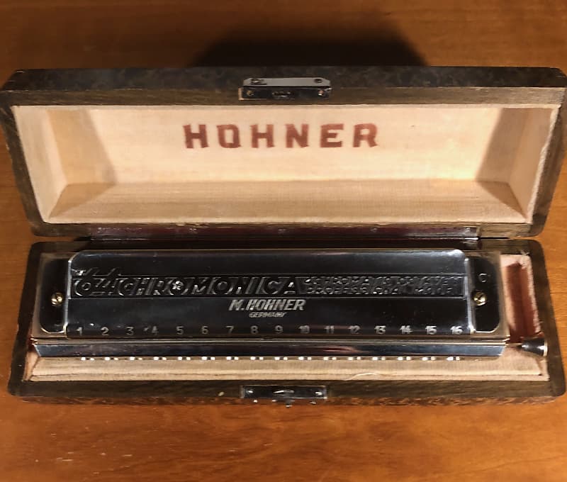 Vintage Hohner 64 Chromonica Professional Harmonica (with | Reverb