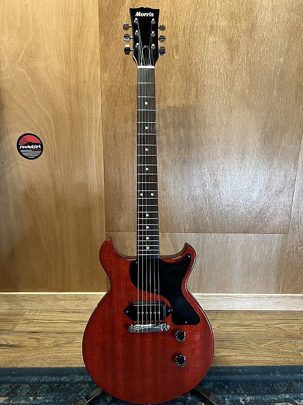 Morris Les Paul Junior DC 1970’s - Cherry Red | Reverb UK
