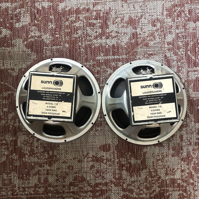 Sunn Beta Lead 212 Combo Squareback Speakers (Speakers Only) | Reverb