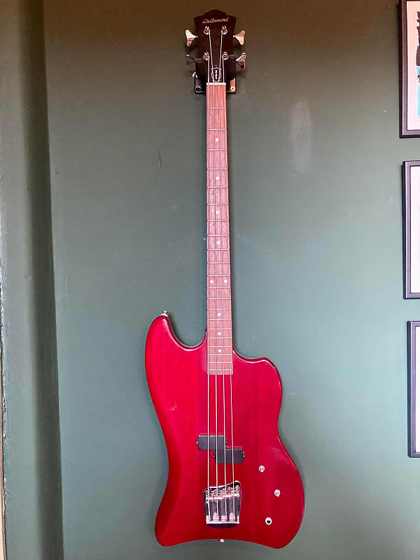DeArmond Jet-Star Spel bass 1990s - Cherry Red Lacquer | Reverb UK