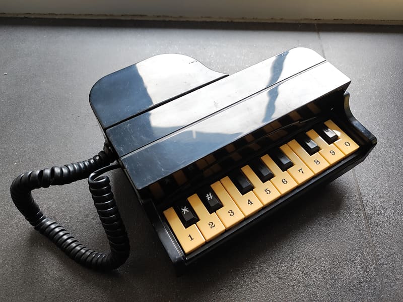 LO-FI Vintage Phone Grand Piano Shaped Microphone 1980's - | Reverb