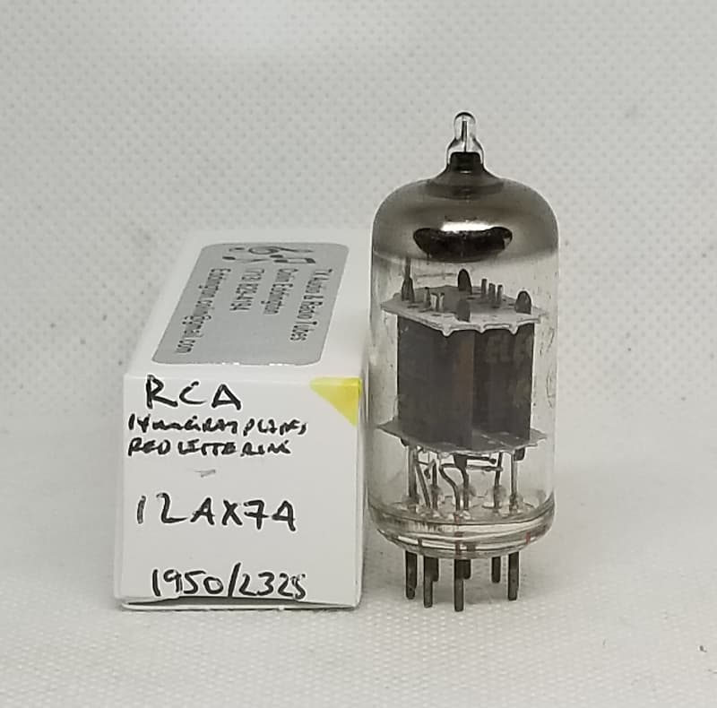 RCA 12AX7A Short Gray Plate Balanced Single NOS ECC83 12AX7 | Reverb