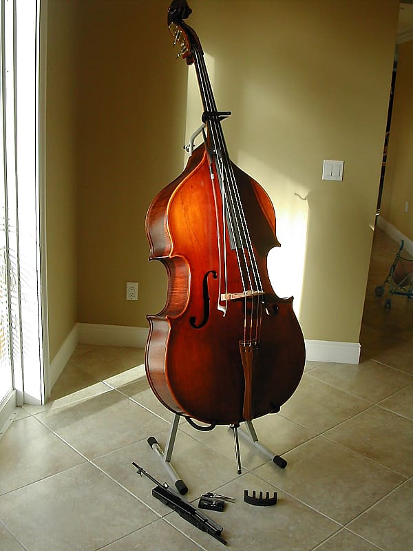 3/4 Size Double Bass - Beautiful Carved Wood | Reverb