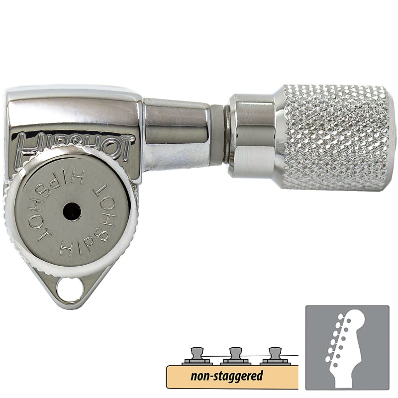 NEW Hipshot Grip-Lock Non-Staggered LOCKING TUNERS 6 In Line | Reverb