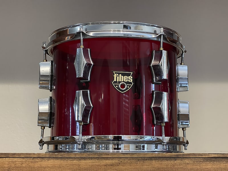 Fibes Austin Era 10" Red Acrylic Rack Tom 8x10 | Reverb