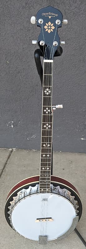 Oscar Schmidt OB5LH - Left Handed 5-String Banjo w/Geared 5th | Reverb
