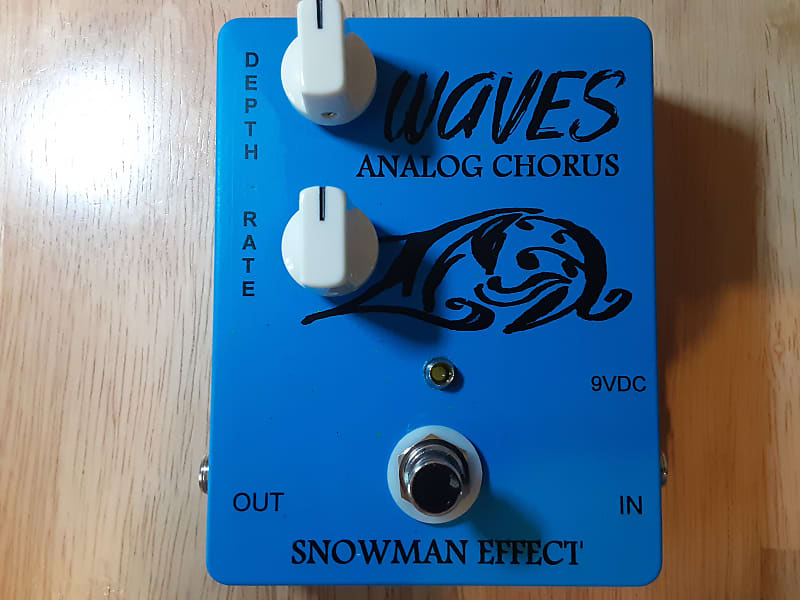 Snowman Effect Waves Analog chorus pedal Blue/black | Reverb