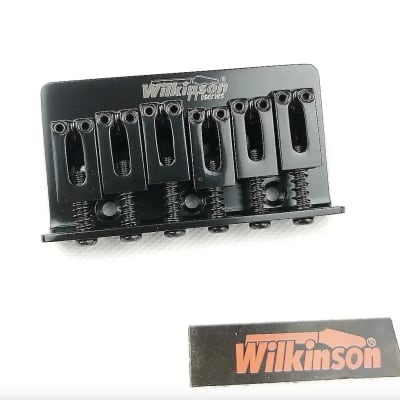 Wilkinson Black Fixed Hardtail Guitar Strat Tele Style Bridge | Reverb
