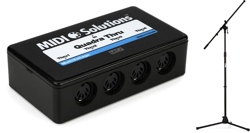 MIDI Solutions MultiVoltage Quadra Thru 1-in 4-out MIDI | Reverb