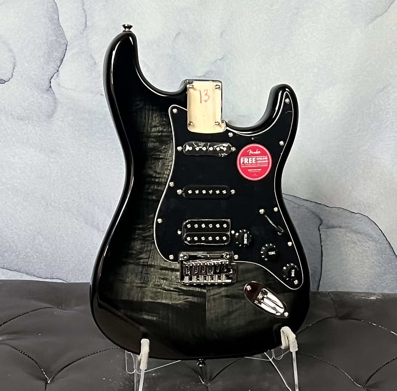 Squier FSR Loaded HSS Stratocaster Body Blackburst | Reverb