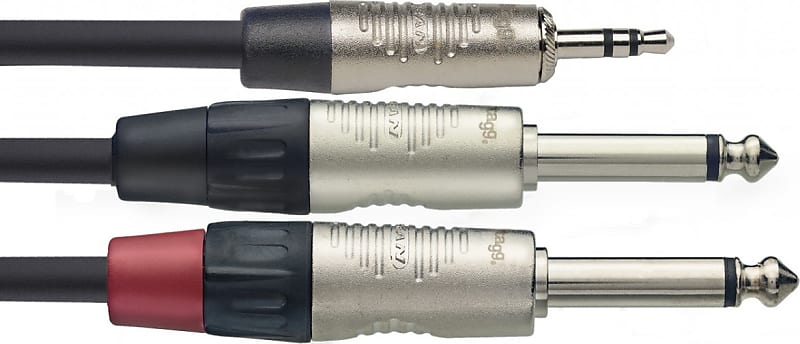 N series Y-cable, mini jack/jack (m/m), stereo/mono, 1 m (3') | Reverb