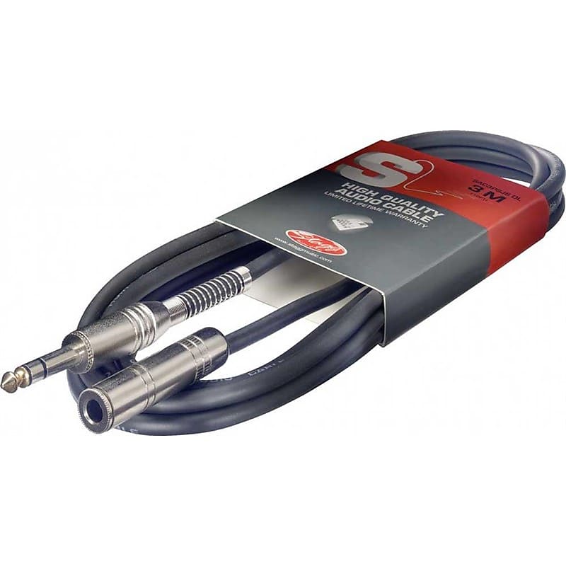 Stagg SAC3PSJS DL Balanced Stereo Jack Extension Cable, | Reverb UK