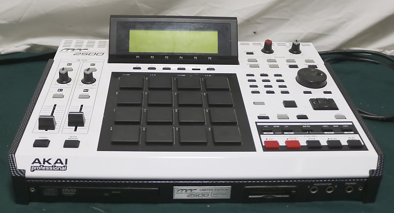Akai MPC 2500 Limited Edition 247/500 White W/ Carbon fiber | Reverb