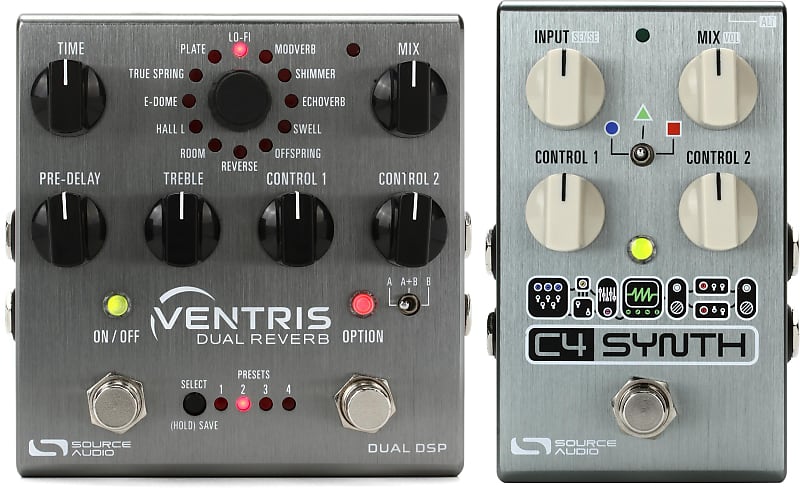 Source Audio Ventris Dual Reverb Pedal Bundle with Source | Reverb