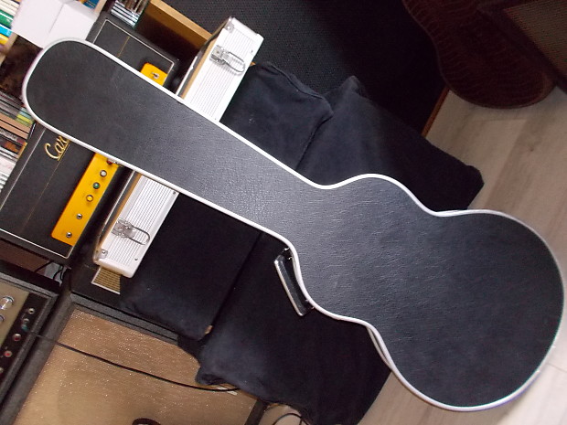 Univox Les Paul & Les Paul Junior guitar case 1970's Black / | Reverb