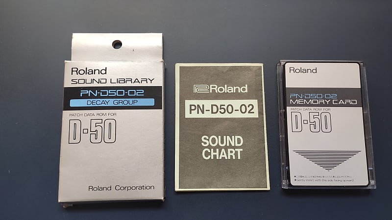 Roland D-50 Rom Card Set PN-D50-00 + 01 + 02 - all the | Reverb