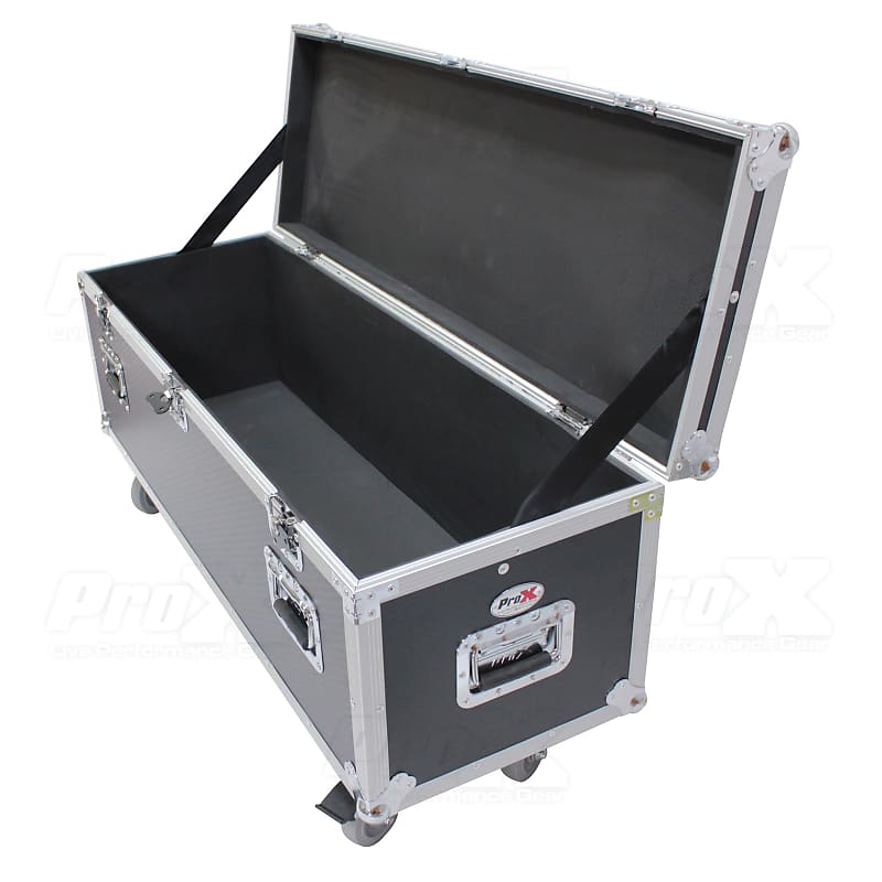 PROX ATA Utility DJ Trunk Road Case w/ Wheels & Foam Lined | Reverb