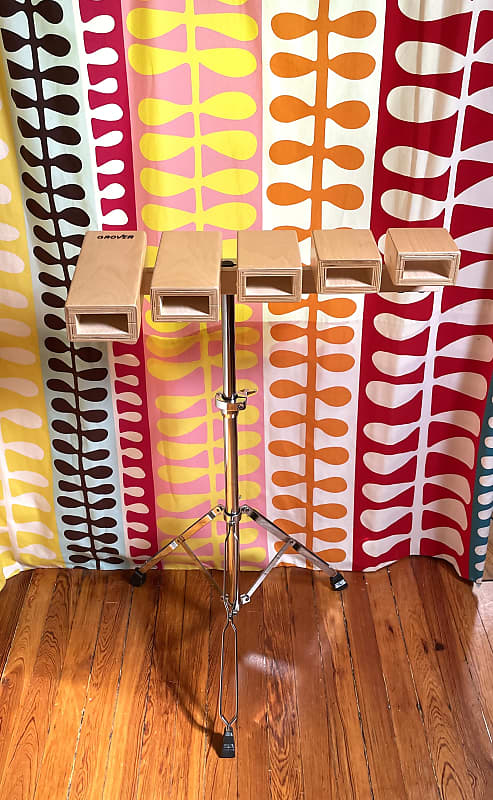 Grover Standard Temple Block Set With Stand | Reverb