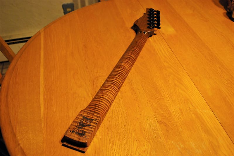 Warmoth Neck - Flame Roasted 5A Flame Maple | Reverb