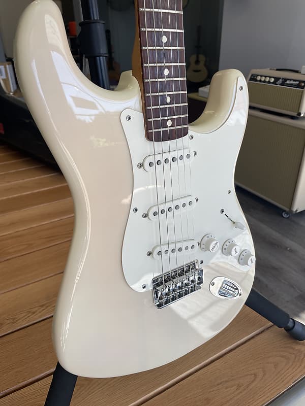 Fender Stratocaster Transparent white | Reverb