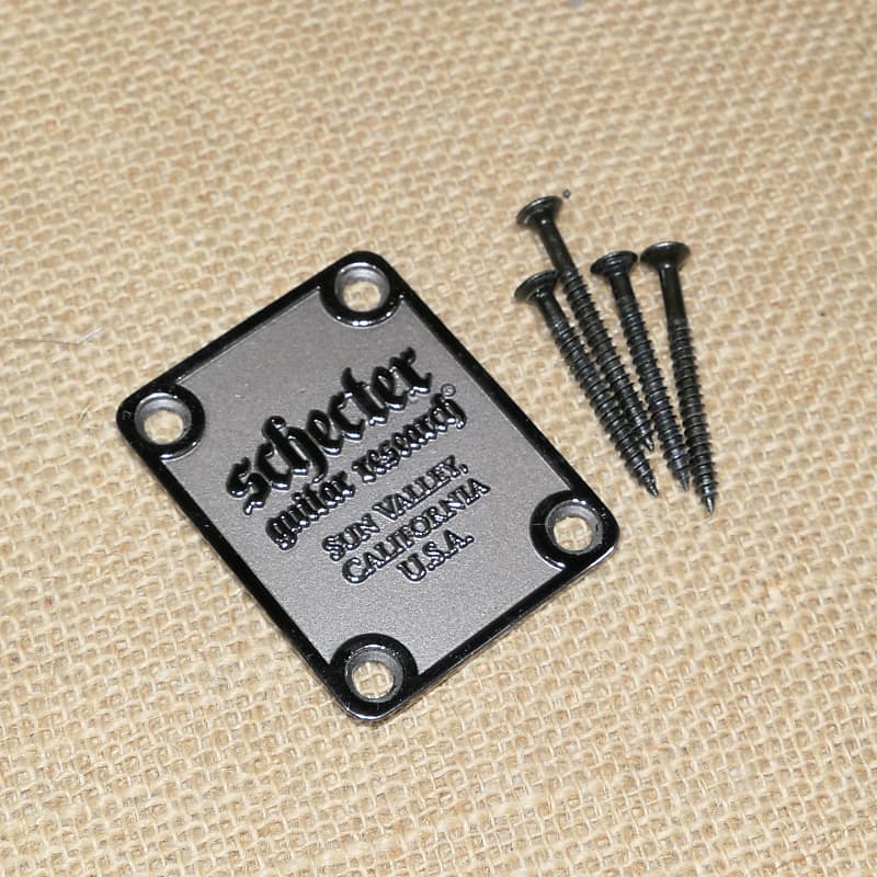 Neck Plate Cosmo Black, 2014 Schecter Omen Extreme 6 FR Same | Reverb