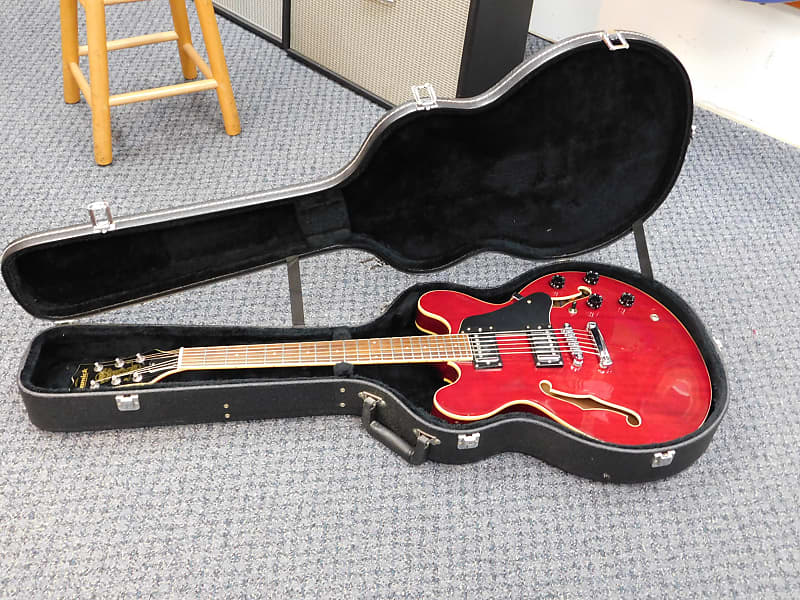 Samick SAN 450 Artist Series 335 copy with Hard Shell Case! | Reverb