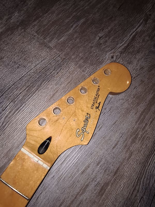 Fender Squier Stratocaster neck 1989 - Maple Young Chang | Reverb