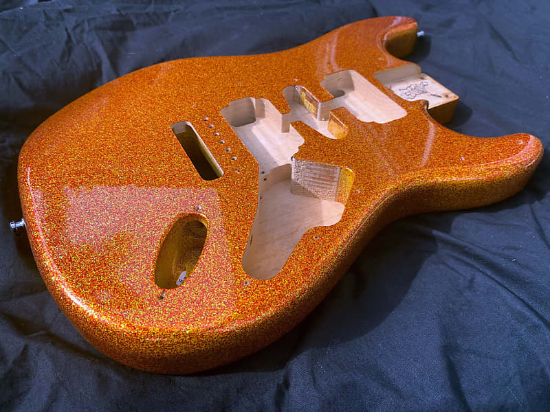 Warmoth Stratocaster Body 2019 Metallic Inferno Flake | Reverb