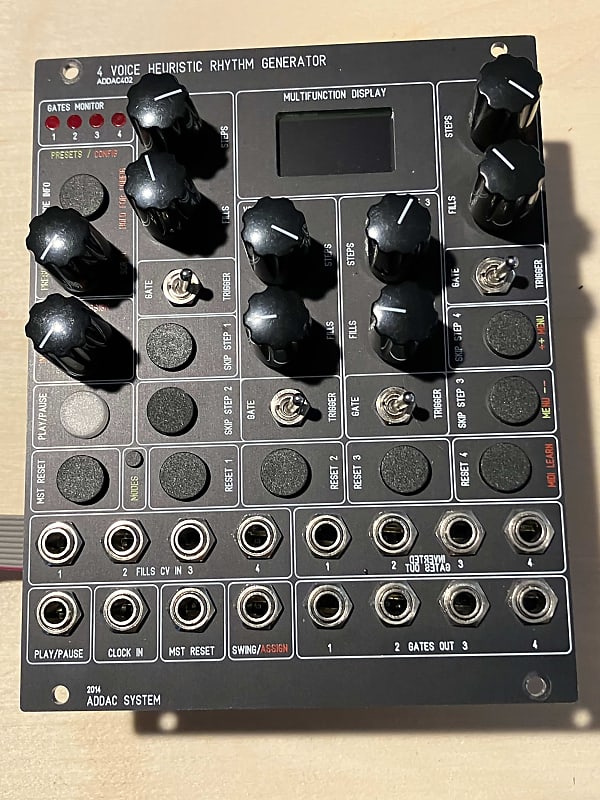 ADDAC System ADDAC402 4 Voice Heuristic Rhythm Generator | Reverb