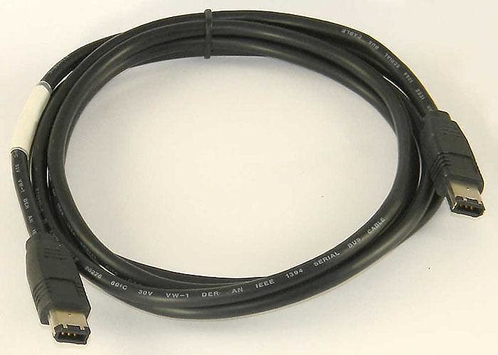6' Firewire IEEE1394 6 Pin Male to 6 Pin Male 400 Mbps 17262 | Reverb