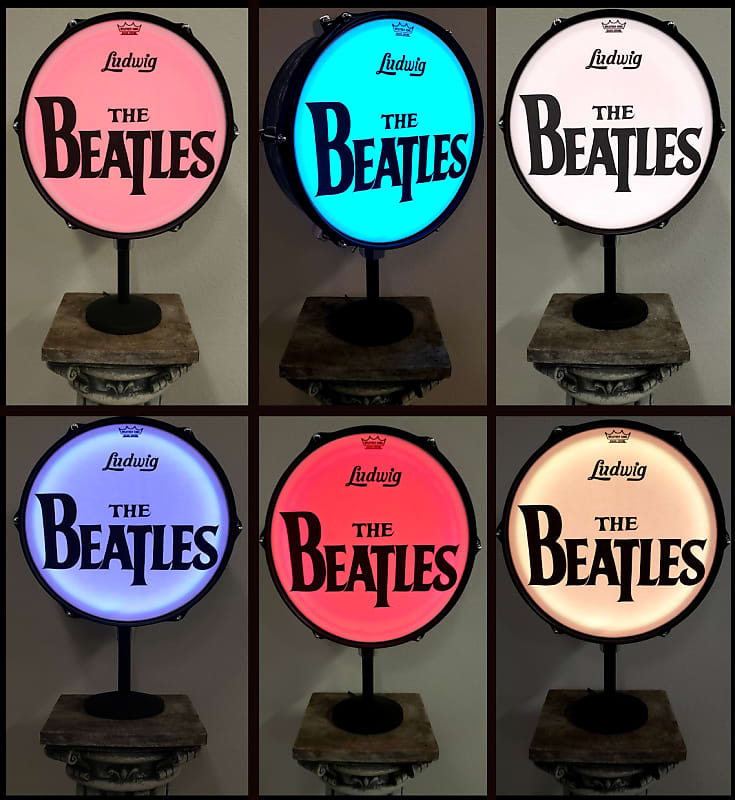 Beatles 1964 Drum Lamp Display, Multi-Colors, with Remote & | Reverb