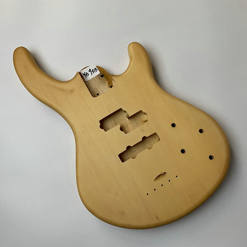 Solid Basswood 4 String Bass Guitar Body DIY Project | Reverb