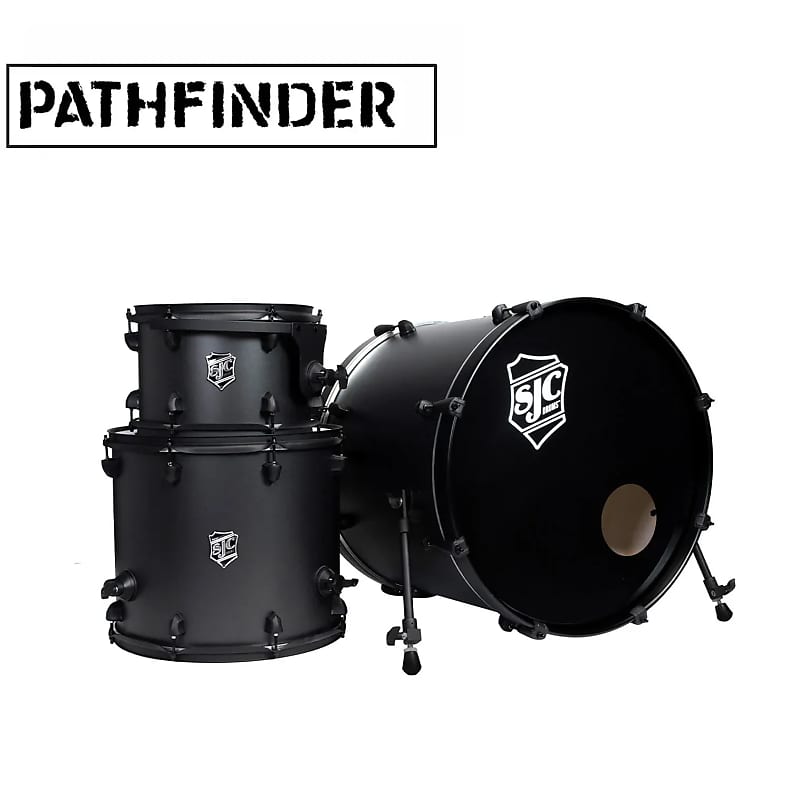 SJC Drums "Pathfinder" 4pc Drum Kit - "Galaxy Grey" | Reverb