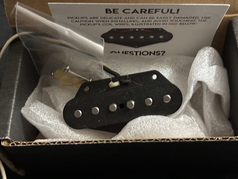 Lindy Fralin high output telecaster bridge - black | Reverb