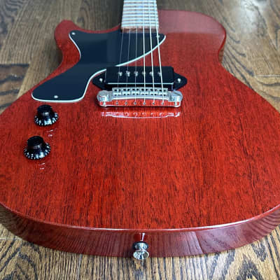 2019 Kurt Wilson Singlecut Junior LEFTY - Cherry w/ Gig Bag | Reverb